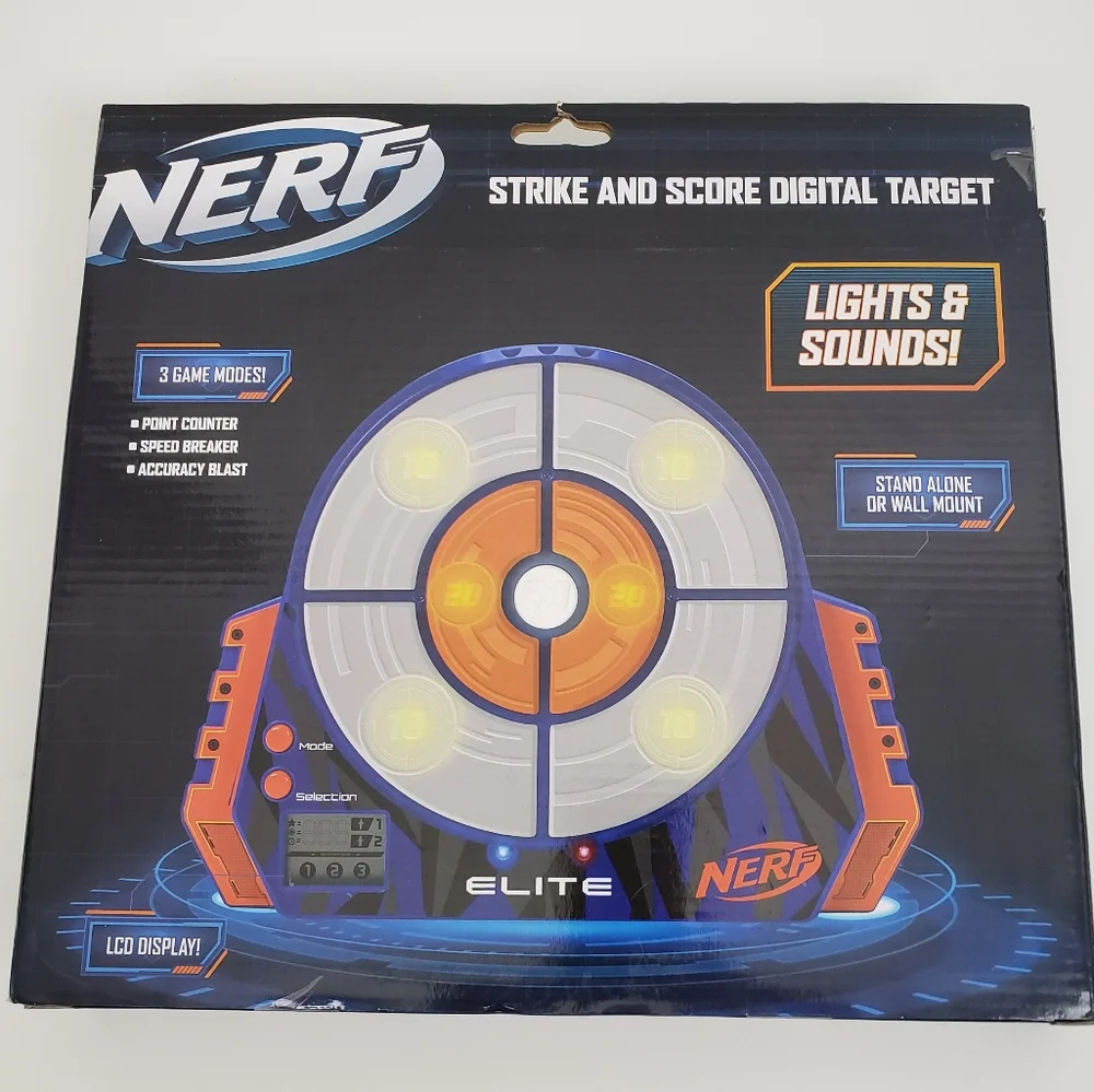 Nerf | Toys | Nerf Strike And Score Digital Target With Light And ...